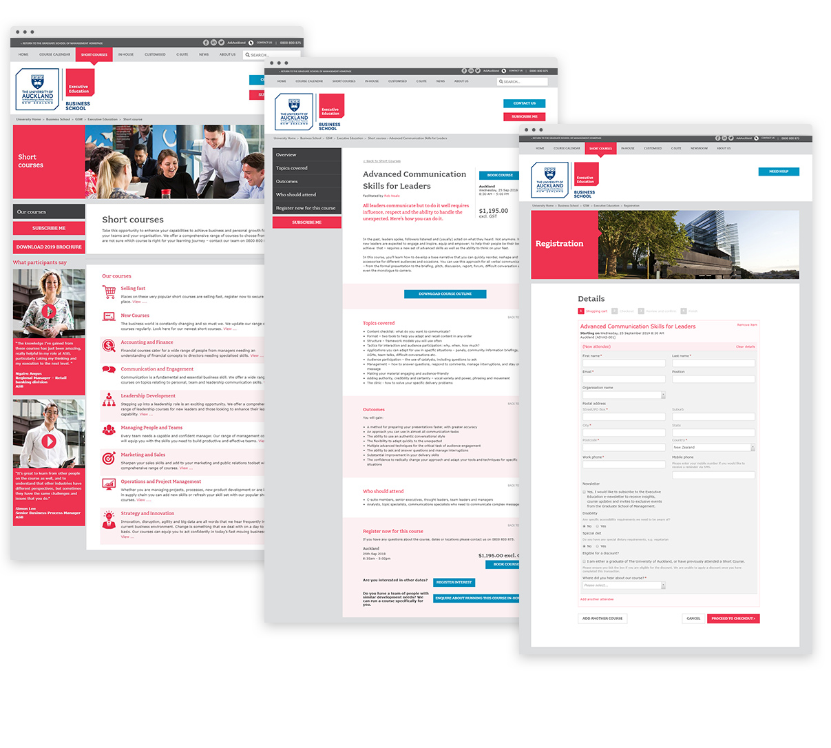 Auckland University - Arlo Training Management Software