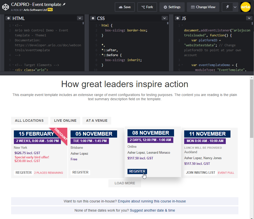 Training Provider Website Software | Built for Training Companies | Arlo