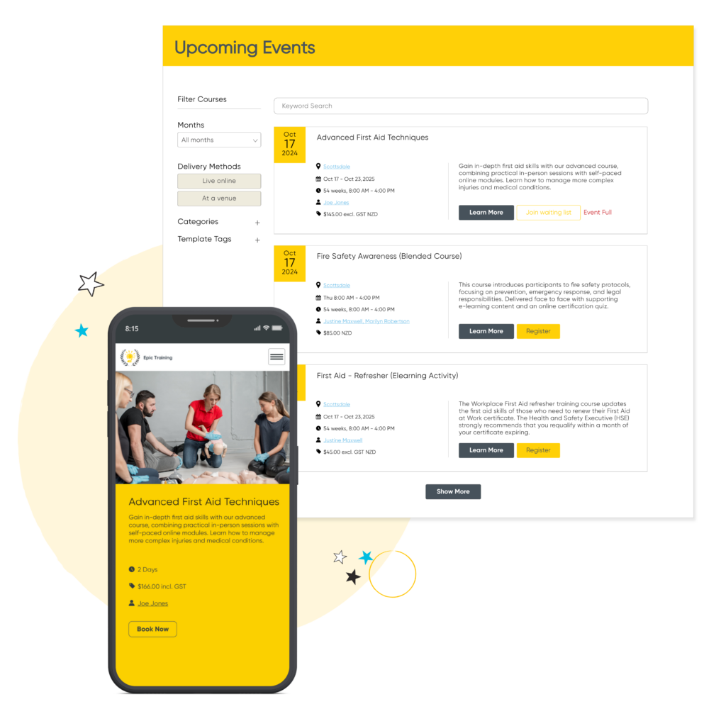 Training Provider Website Software | Built for Training Companies | Arlo